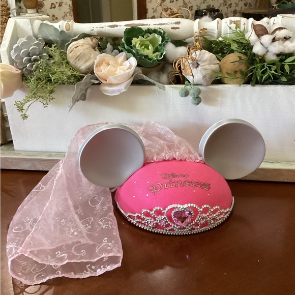 Disney | Accessories | Disney Parks Princess Pink Minnie Mouse Ears ...